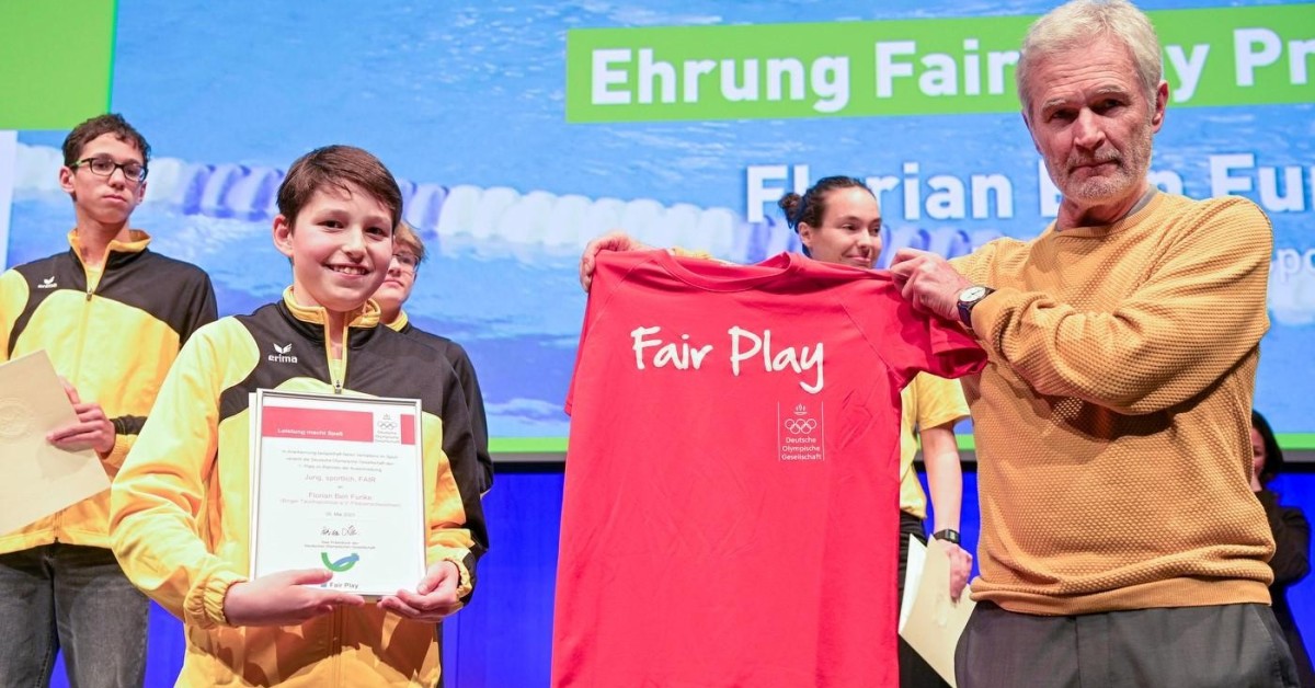 Florian Ben Funke vom Binger Tauchsportclub mit deutschlandweitem Fair ...