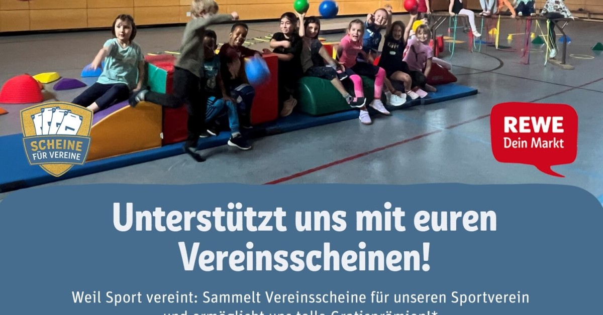 REWE-Scheine für Vereine – wir sind wieder mit dabei!