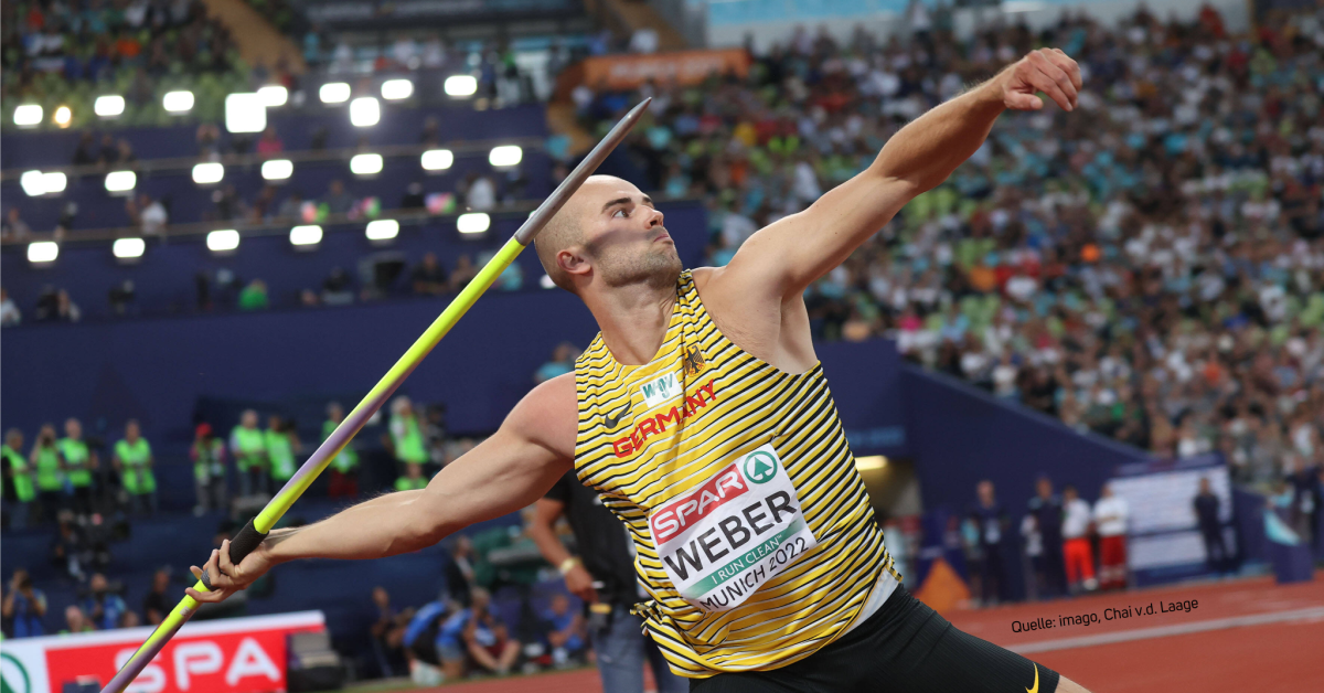 Julian Weber ist erneut Deutscher Meister im Speerwurf